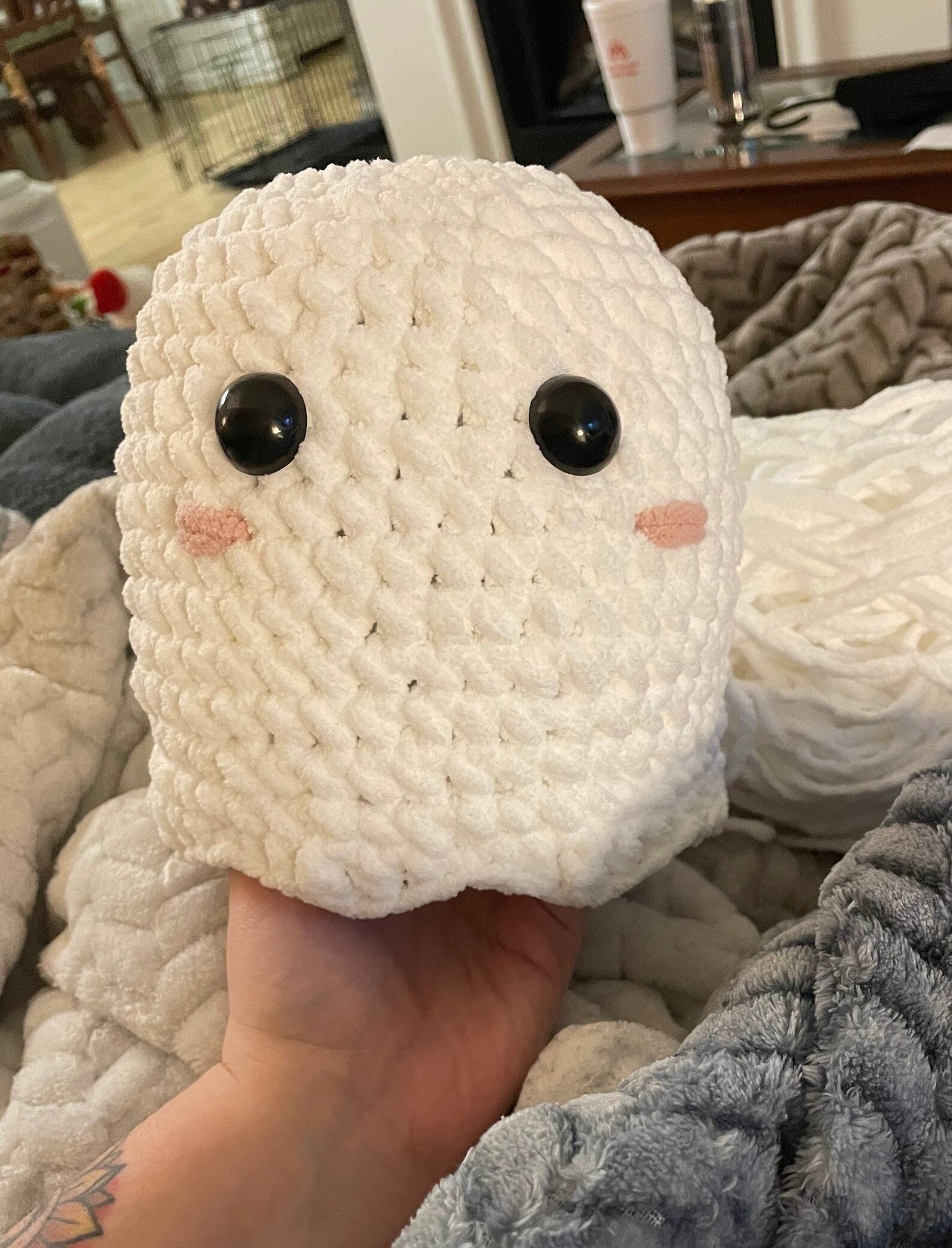 Little Ghost Friend - Ghost Plush - Halloween Ghost - Chubby Ghost - Etsy