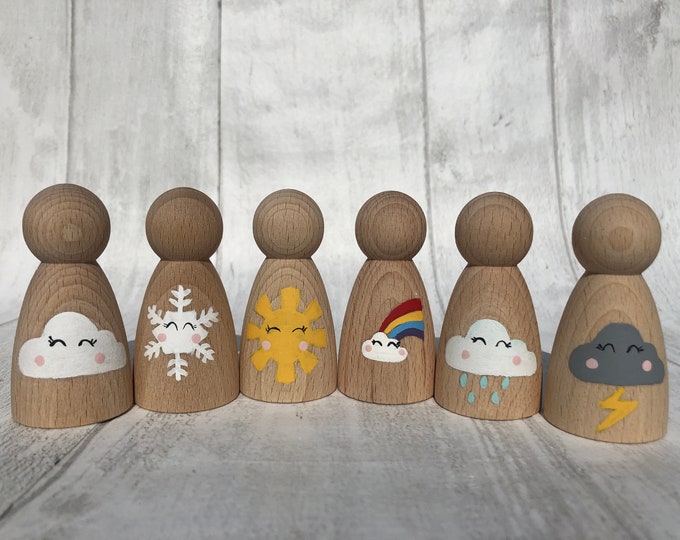 Weather Peg Doll Set/ Montessori/ Preschool Resource/ Tuff Tray ...