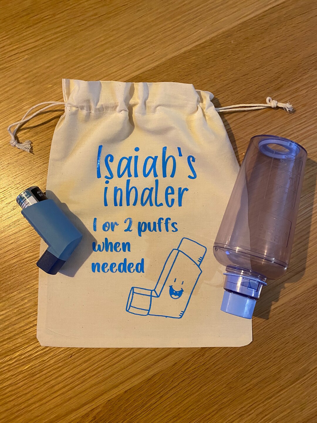 Asthma Inhaler & Spacer Bag / Pouch - Etsy