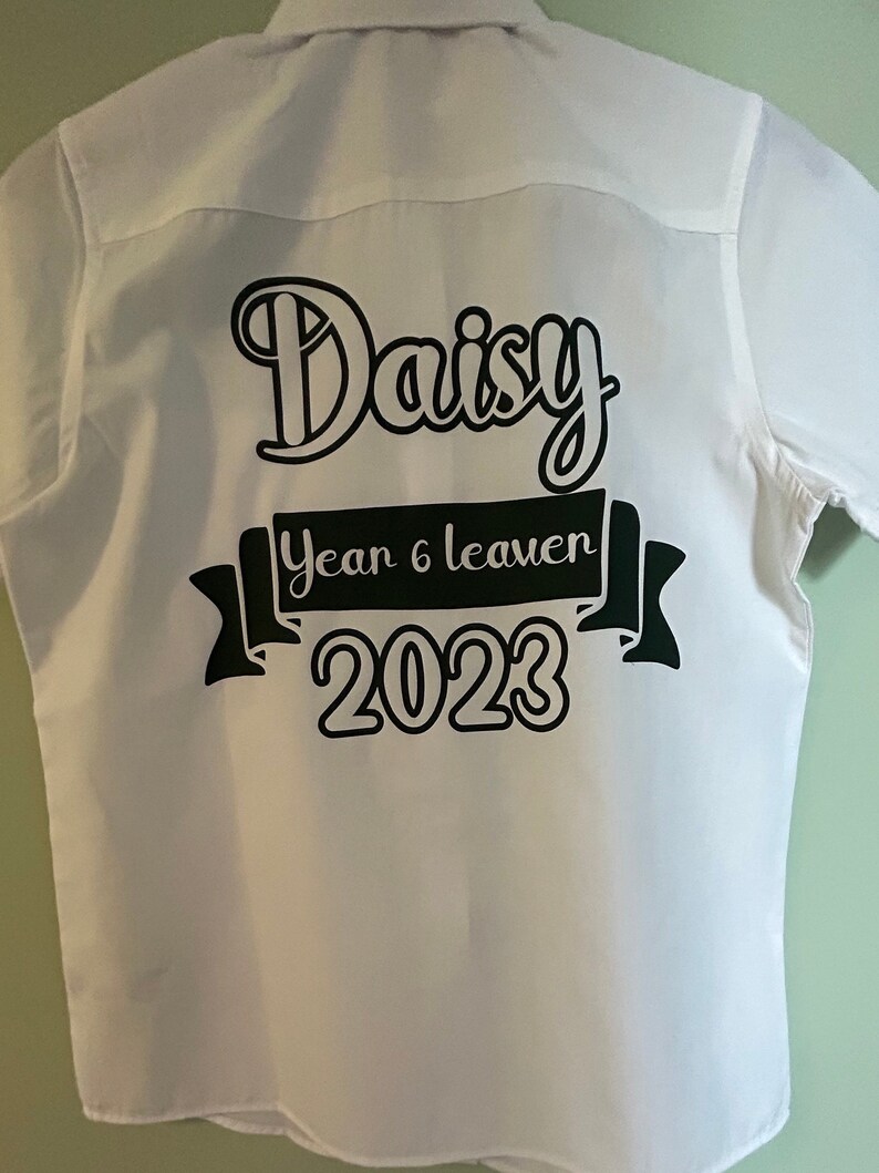 Personalised Year 6 School Leavers Shirt - Etsy UK