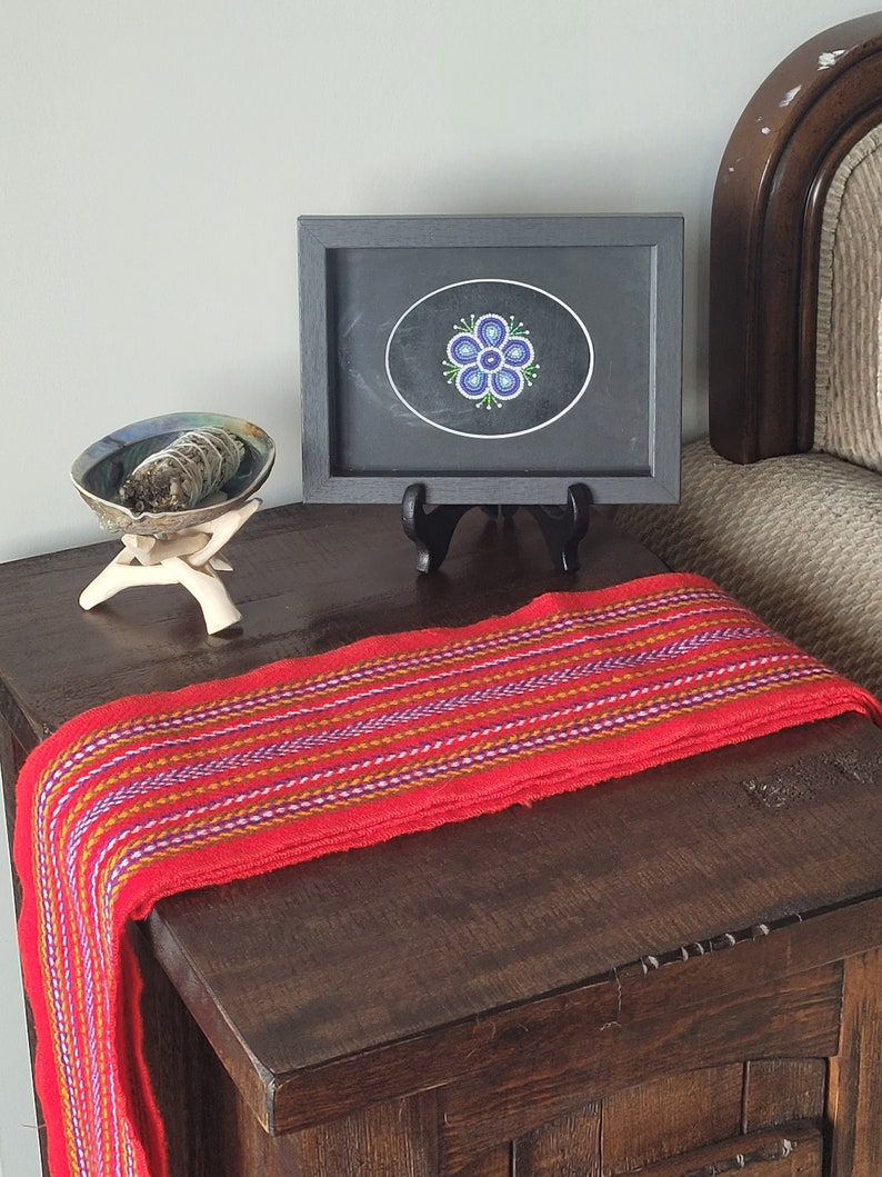 Cree Beadwork, Metis Flower Beadwork, Native Beadwork, Framed Bead Work ...
