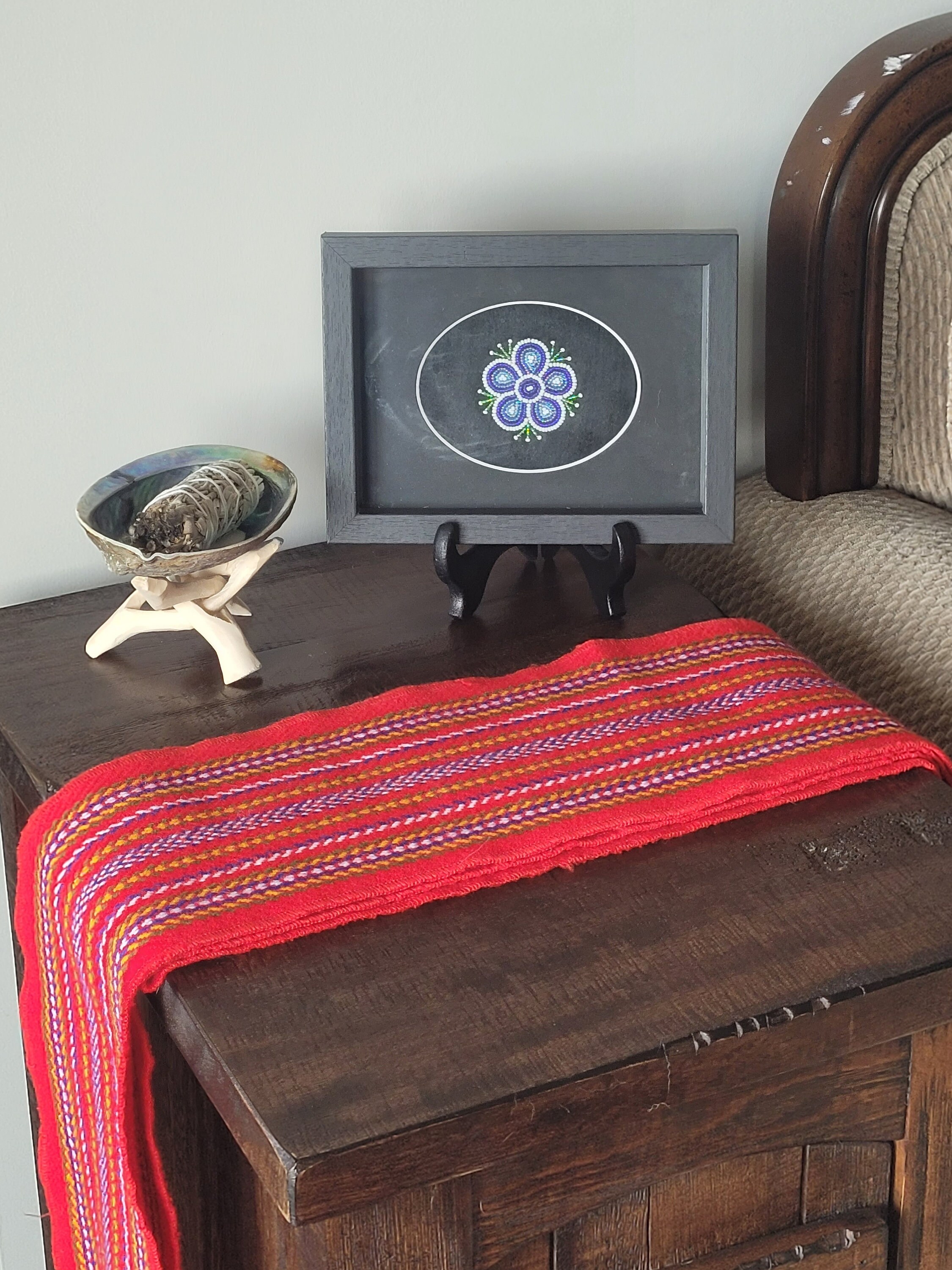 Cree Beadwork, Metis Flower Beadwork, Native Beadwork, Framed Bead Work ...