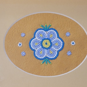 Cree Beadwork, Metis Flower Beadwork, Native Beadwork, Framed Bead Work ...