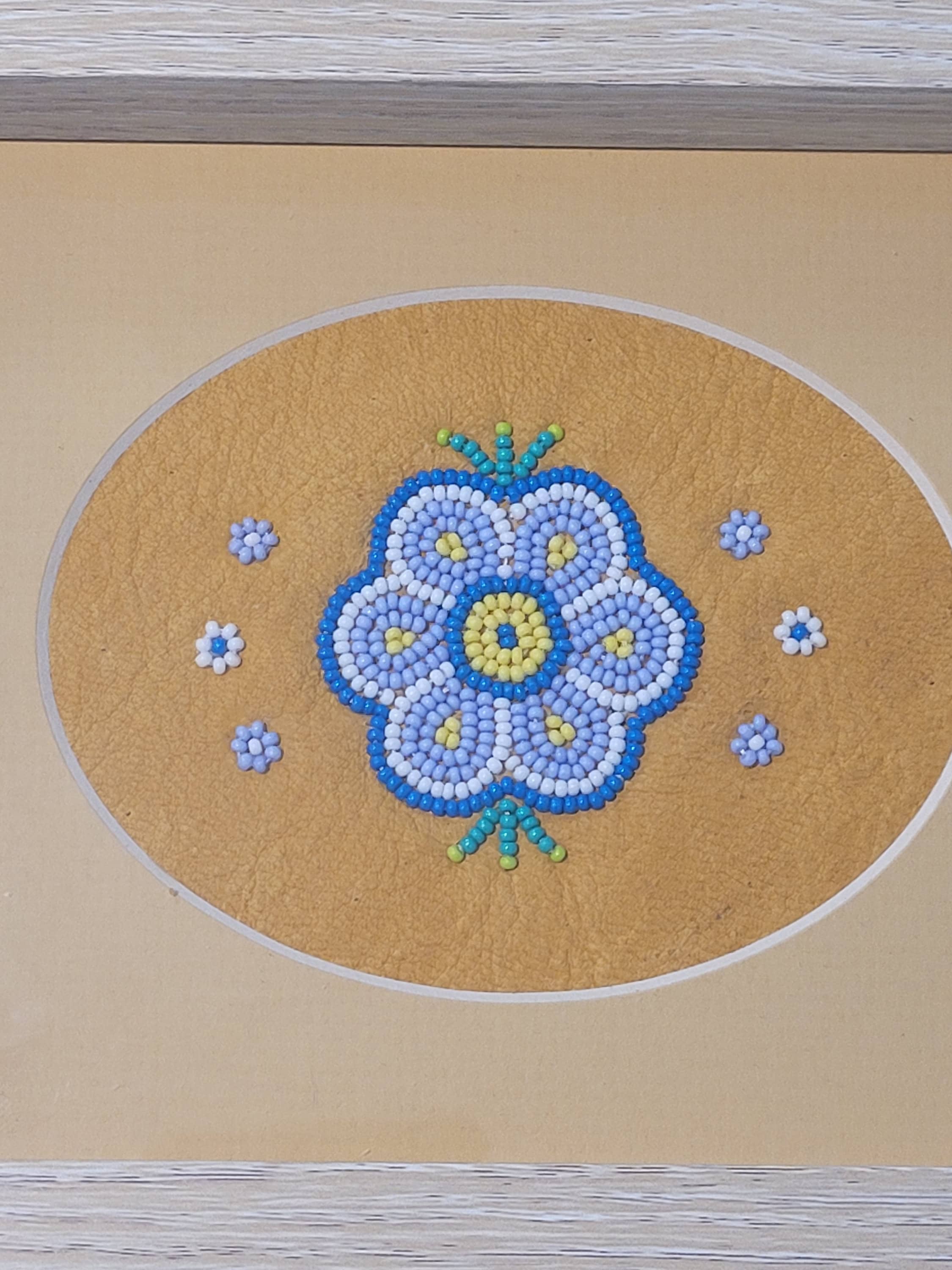 Cree Beadwork, Metis Flower Beadwork, Native Beadwork, Framed Bead Work ...