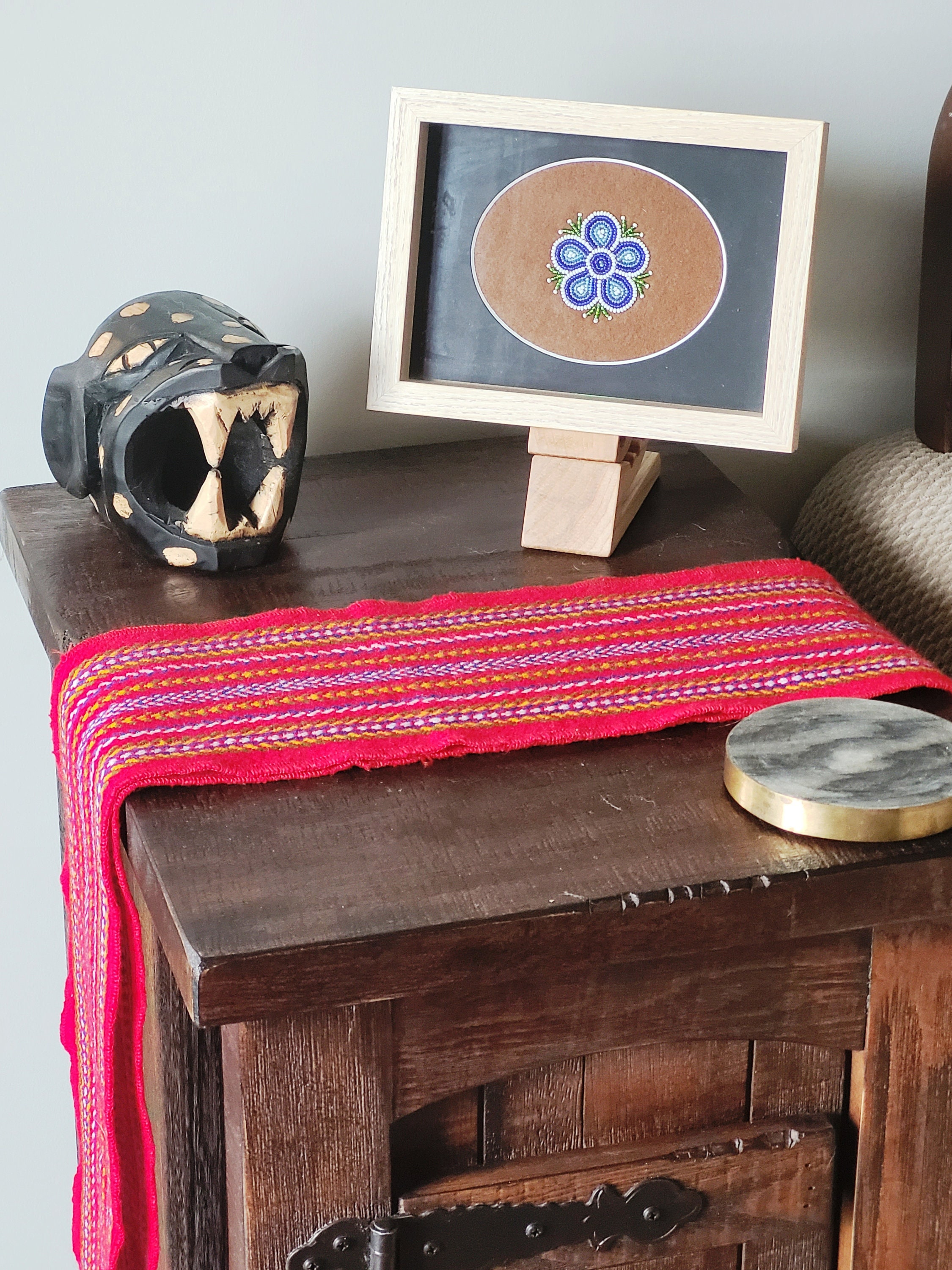 Metis Flower Beadwork Cree Beadwork Native Beadwork Framed - Etsy Canada