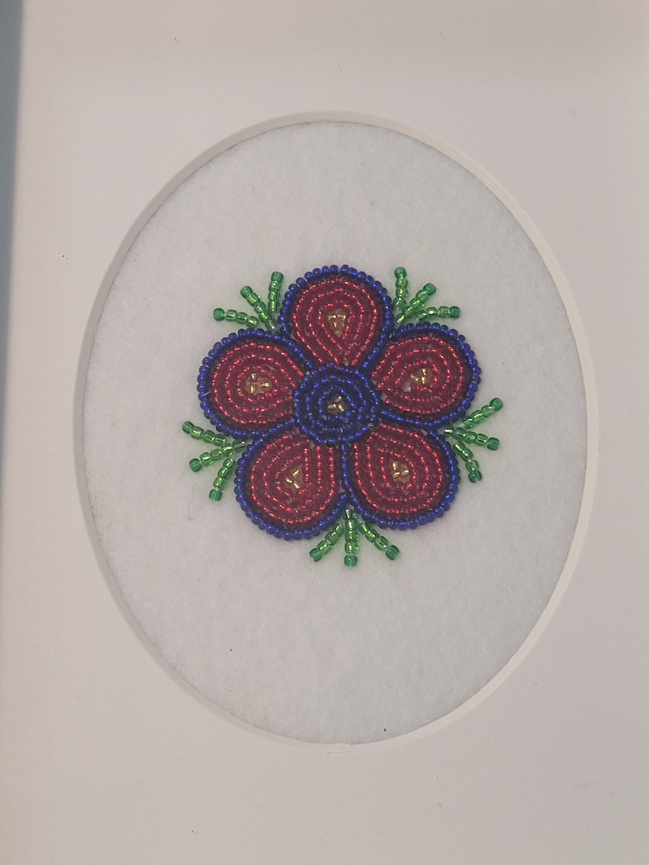 Metis Flower Beadwork, Cree Beadwork, Native Beadwork, Framed Bead Work ...