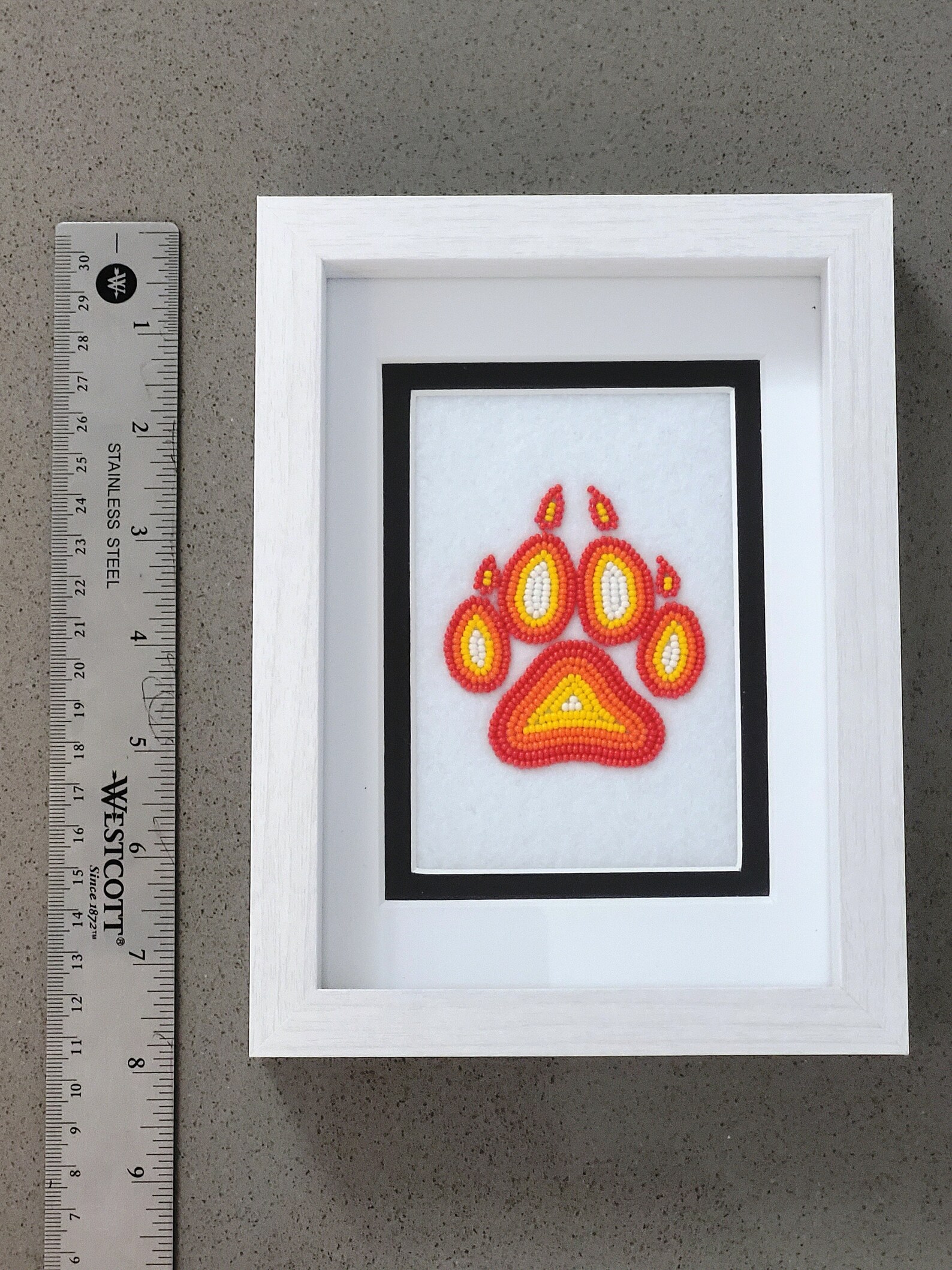 Indigenous Beadwork, Native Beadwork, Metis / Cree Beadwork, Framed ...