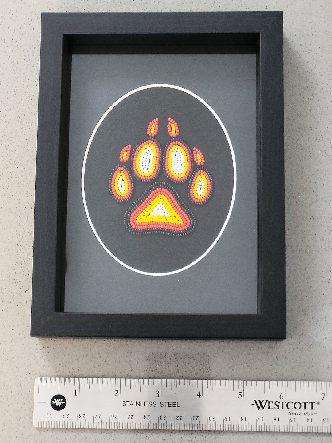 Indigenous Beadwork, Native Beadwork, Metis / Cree Beadwork, Framed ...