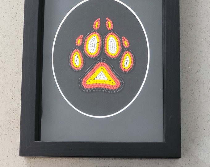 Cree Beadwork, Metis Flower Beadwork, Native Beadwork, Framed Bead Work ...