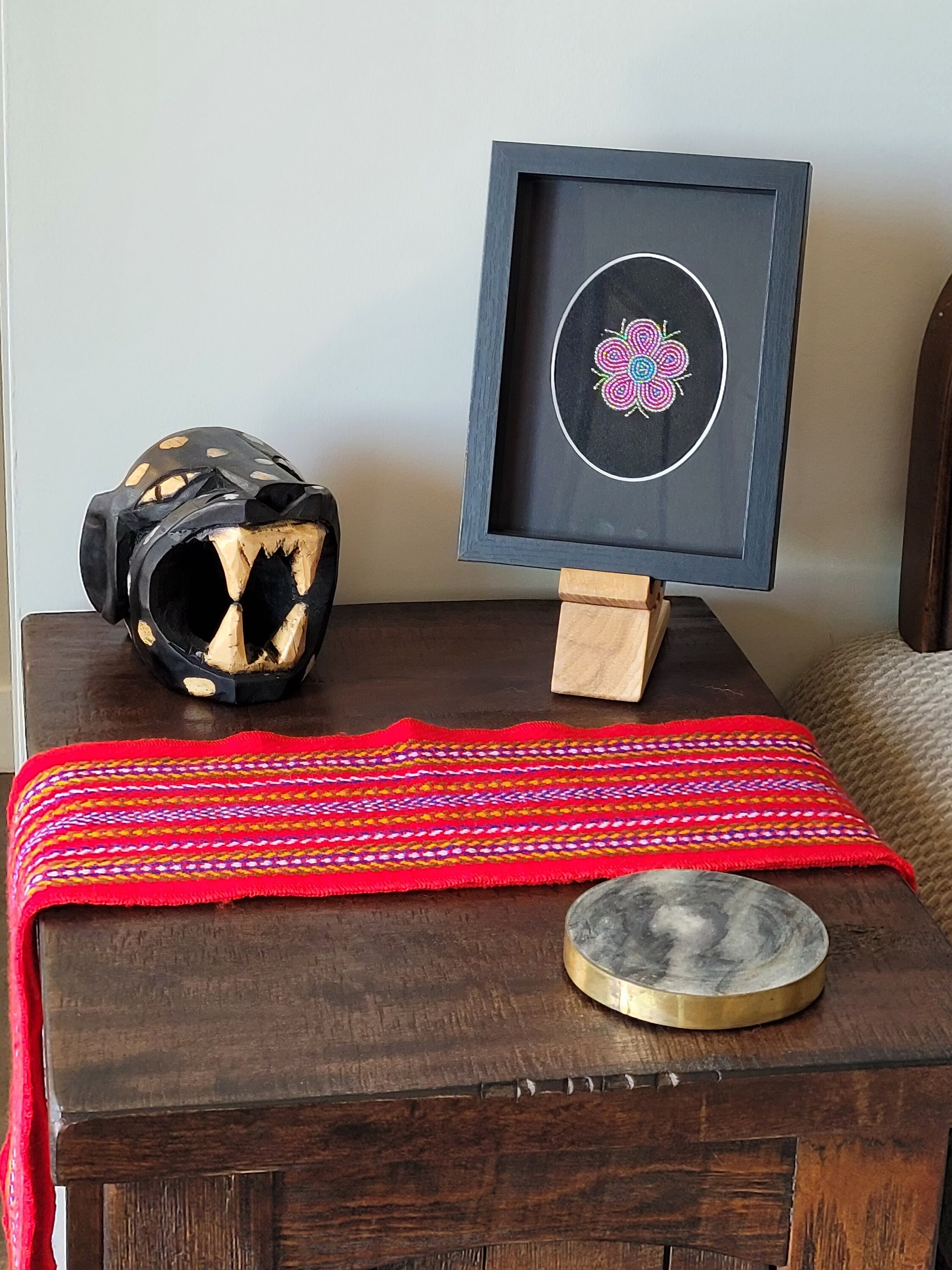 Metis Flower Beadwork, Cree Beadwork, Native Beadwork, Framed Bead Work ...