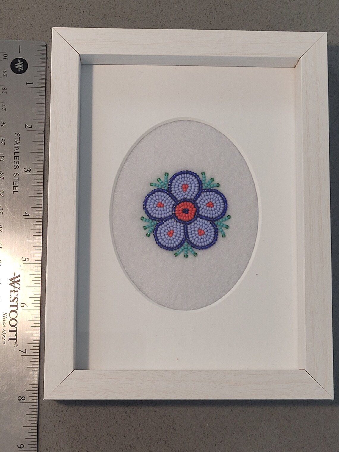 Cree Beadwork, Metis Flower Beadwork, Native Beadwork, Framed Bead Work ...