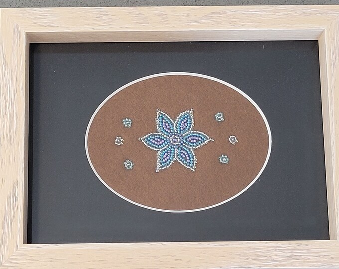 Cree Beadwork, Metis Flower Beadwork, Native Beadwork, Framed Bead Work ...