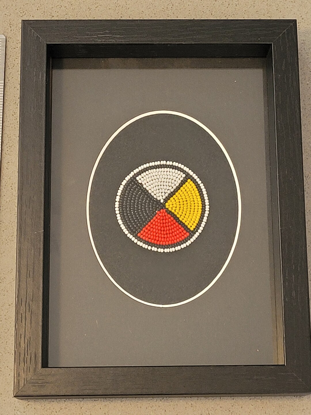 Indigenous Beadwork, Native Beadwork, Metis / Cree Beadwork, Framed ...