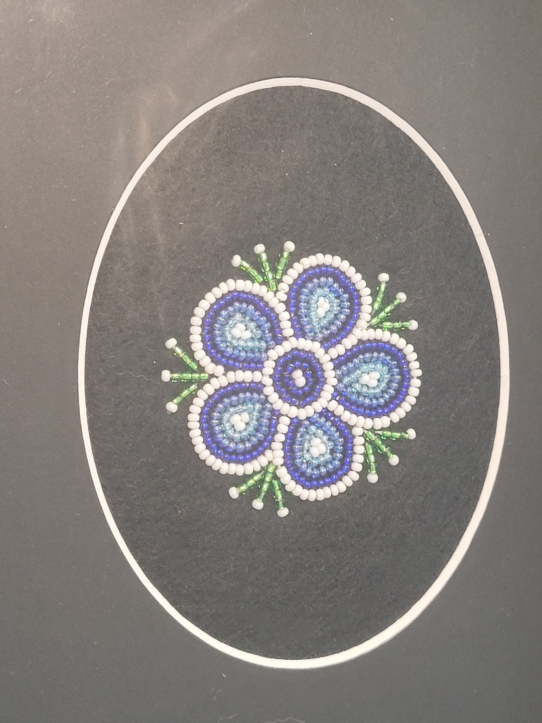 Cree Beadwork, Metis Flower Beadwork, Native Beadwork, Framed Bead Work ...