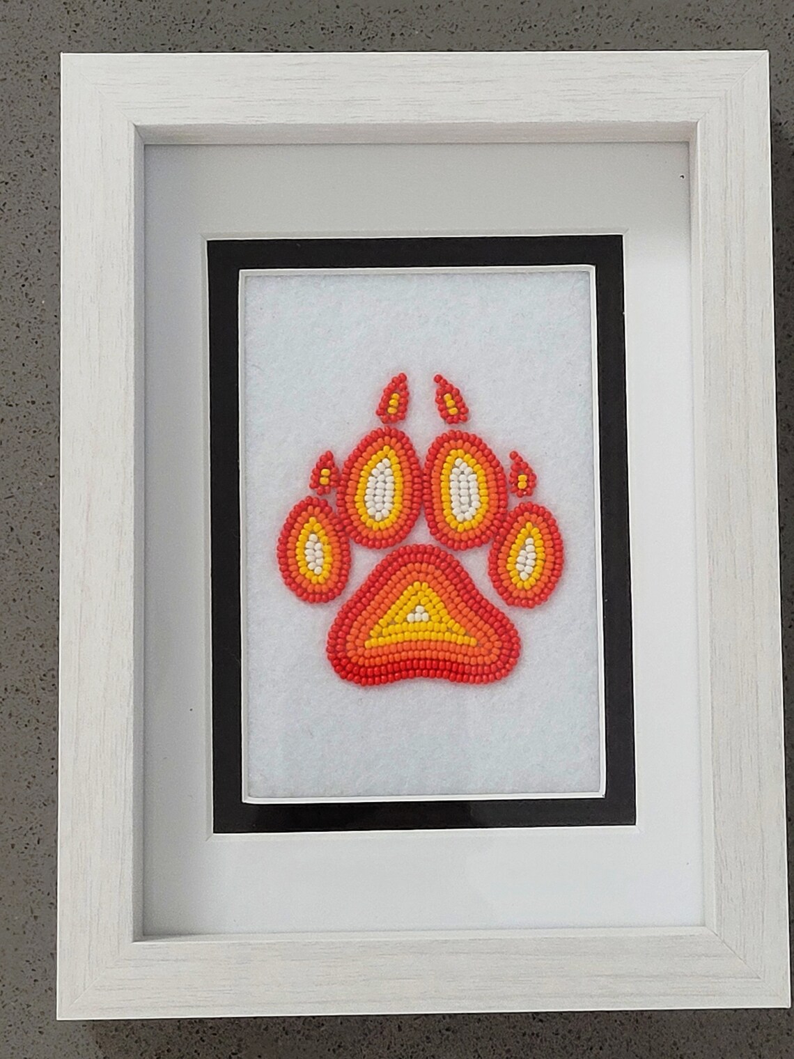 Indigenous Beadwork, Native Beadwork, Metis / Cree Beadwork, Framed ...