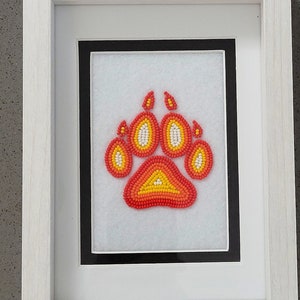 Indigenous Beadwork, Native Beadwork, Metis / Cree Beadwork, Framed ...