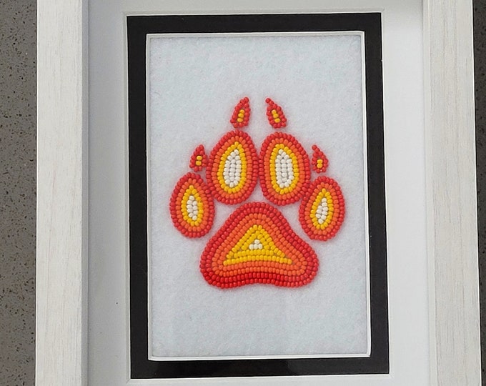 Cree Beadwork, Metis Flower Beadwork, Native Beadwork, Framed Bead Work ...