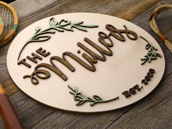 Rustic Last Name Sign Shiplap Wall Decor House Warming Gift - Etsy