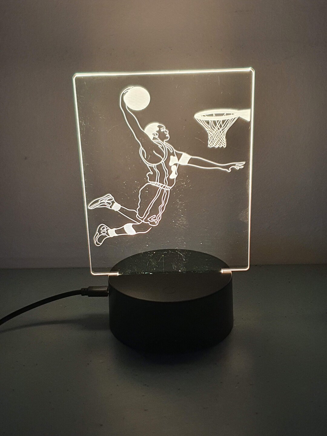 Basketball Theme 3d Acrylic Lamp Night Light an Original Gift Idea - Etsy