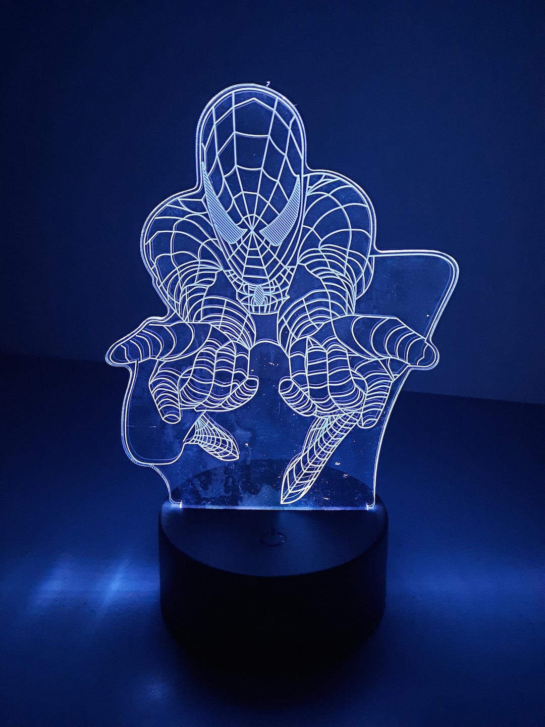 Spiderman Inspired 3D Acrylic Night Light an Original Gift Idea - Etsy