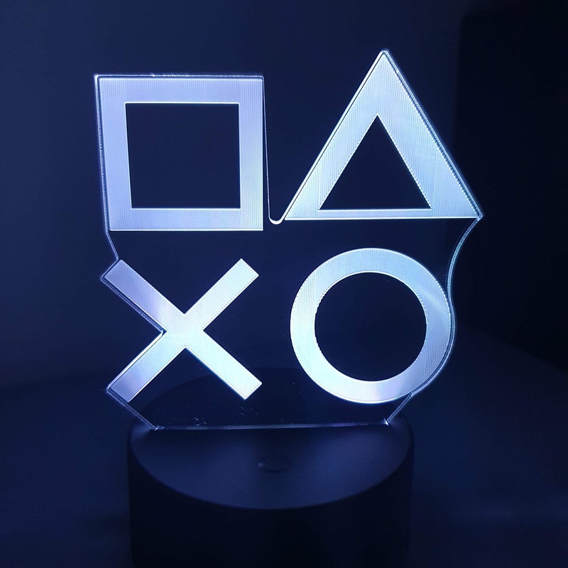 3d Playstation Lamp - Etsy