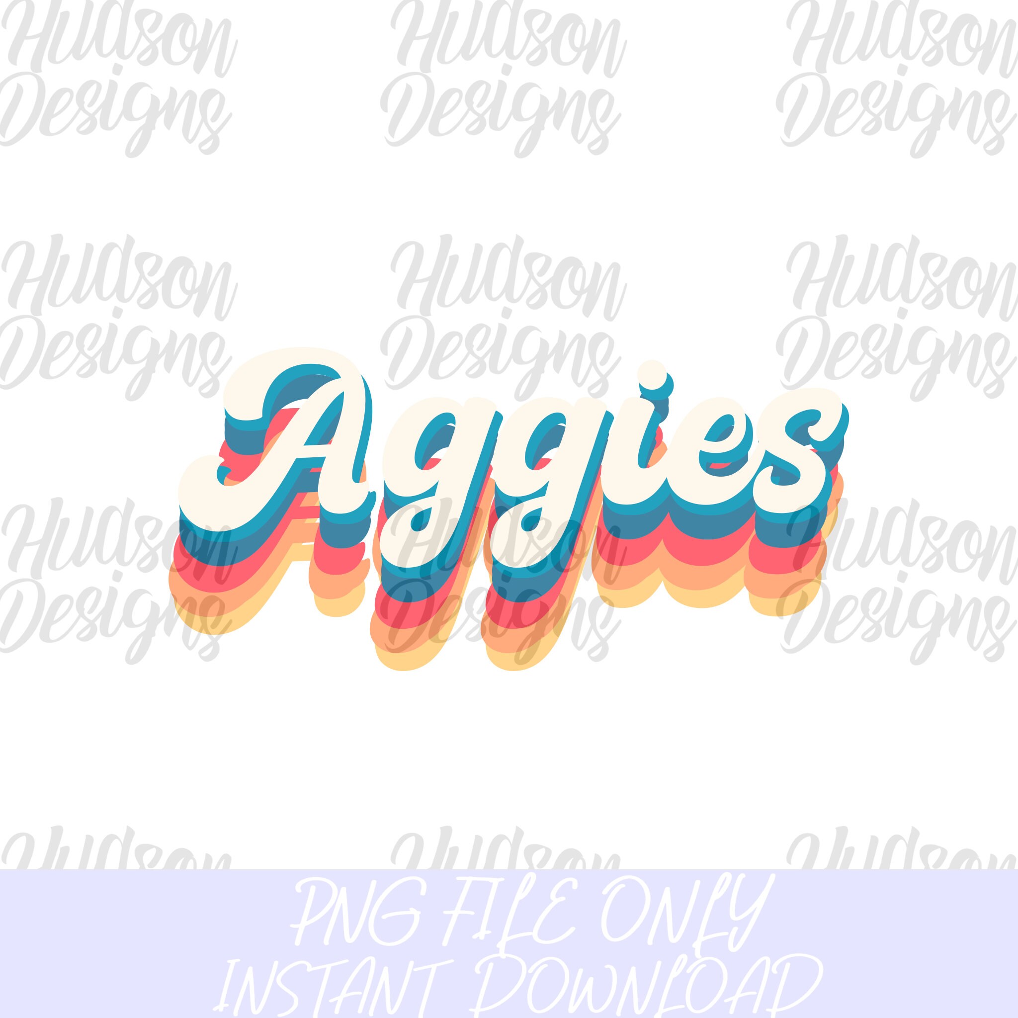 Retro Aggies PNG Sublimation Design Vintage Distressed - Etsy