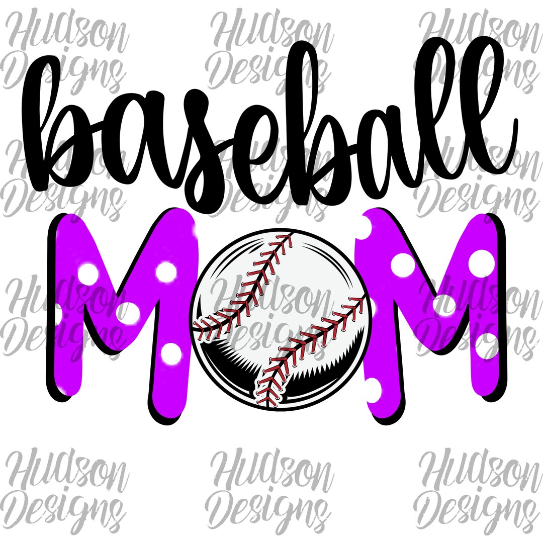 Baseball Mom Sublimation Design PNG Baseball SVG Digital Download ...
