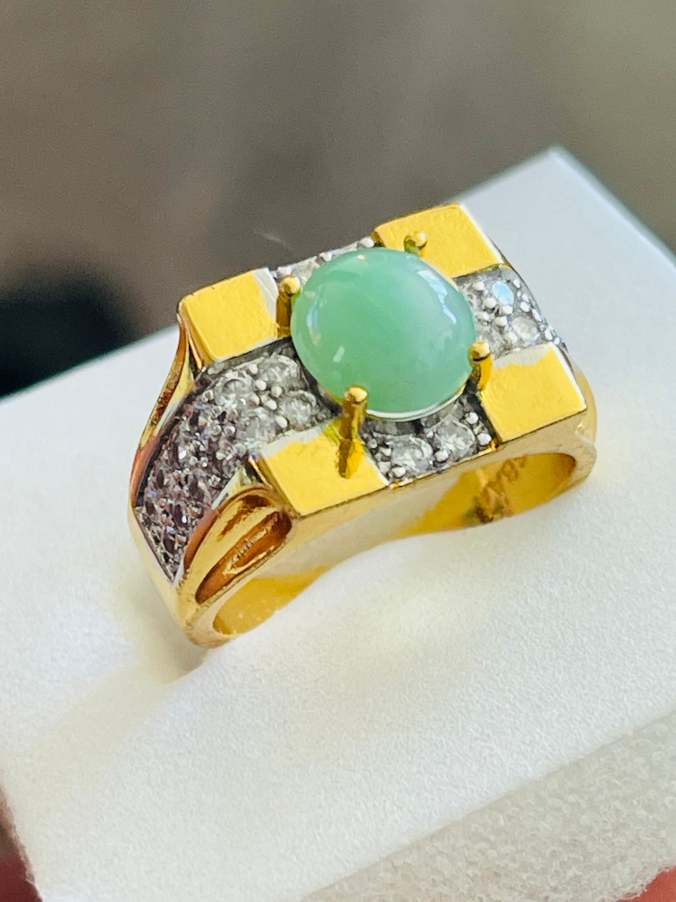 A Jade Men Ring - Etsy