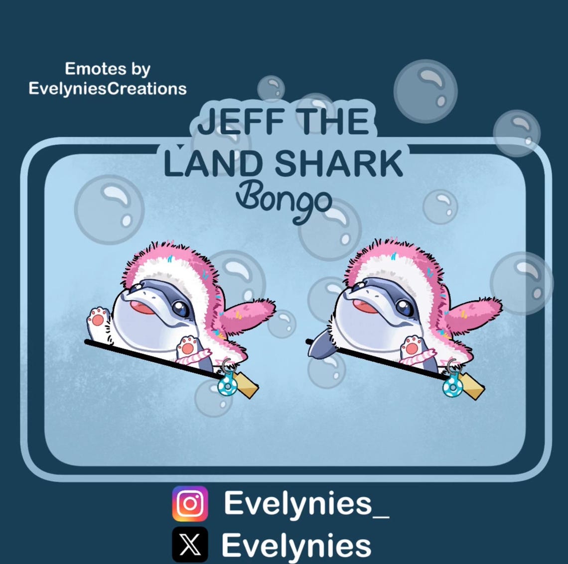 Animated Jeff the Land Shark Bongo Emote | Twitch & Discord Emote ...