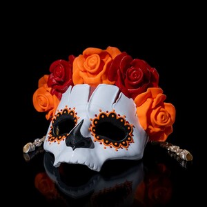 Calavera Half Mask for Cosplay - Etsy