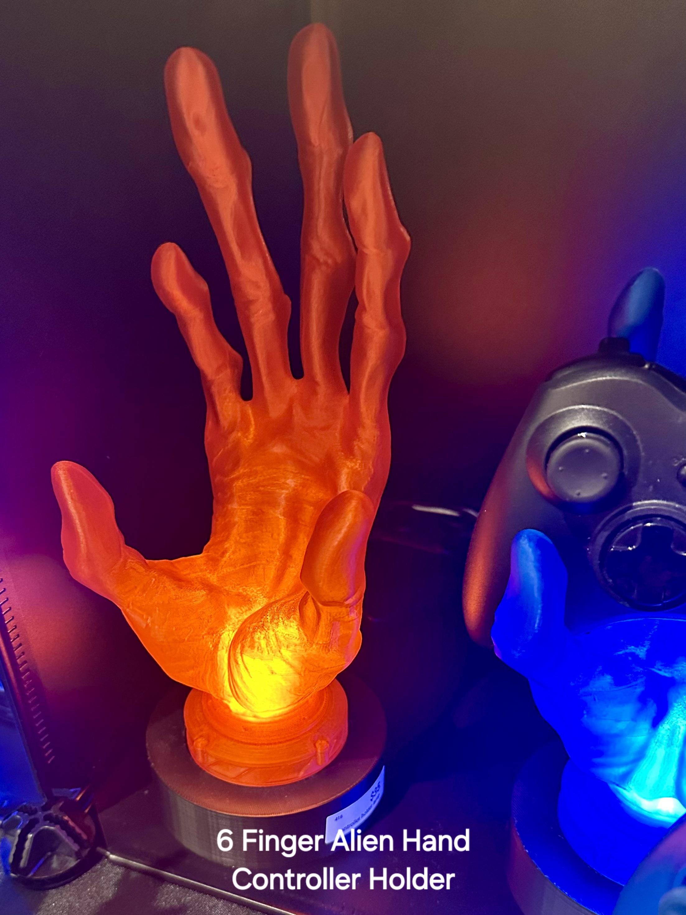 6 Finger Alien Hand Light up Controller Holder - Etsy