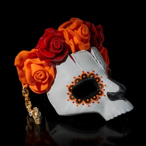 Calavera Half Mask for Cosplay - Etsy