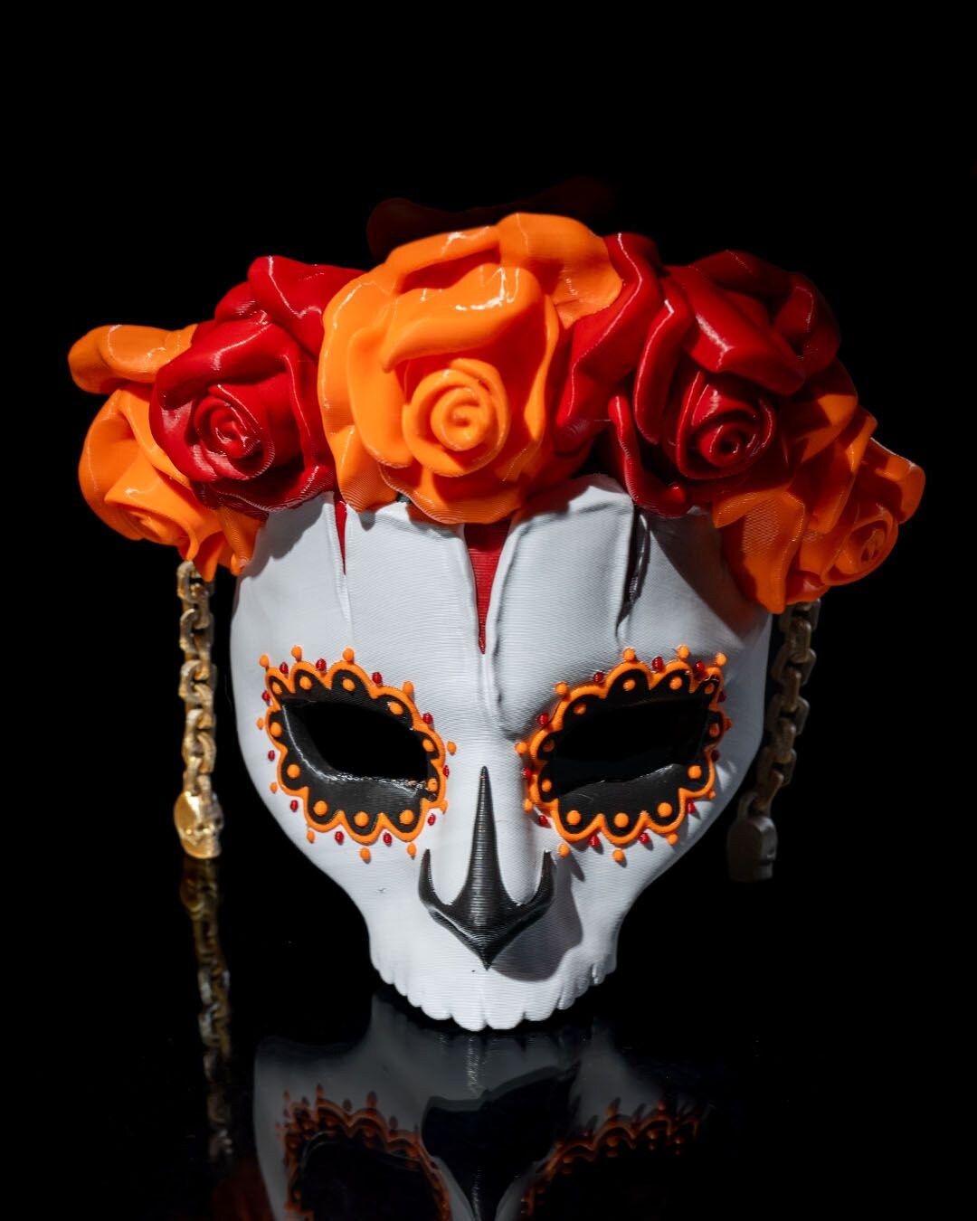 Calavera Half Mask for Cosplay - Etsy