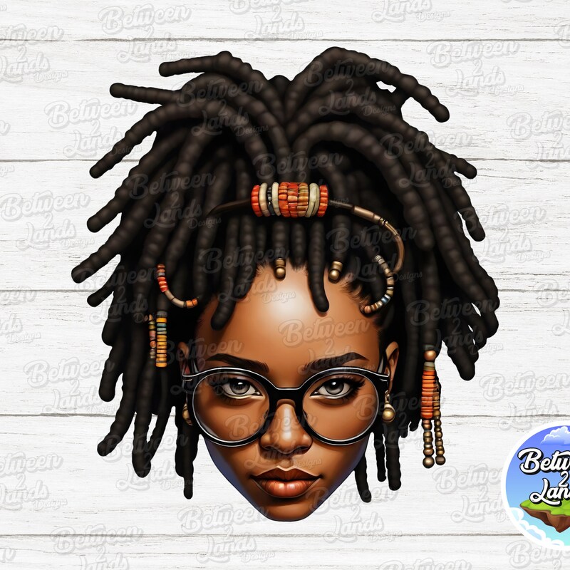 Black Woman With Locs Png - Etsy