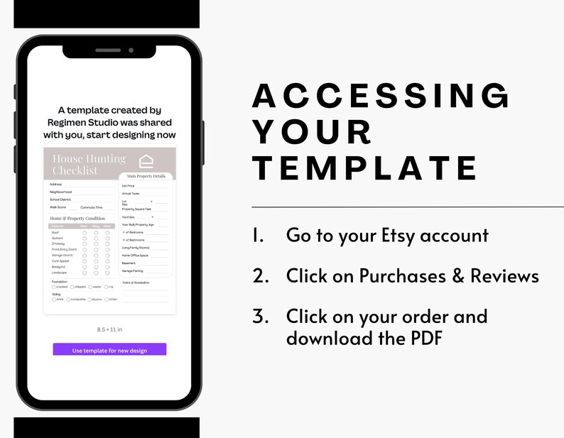 Real Estate Buyer Checklist, Printable Client Worksheet (canva Template ...