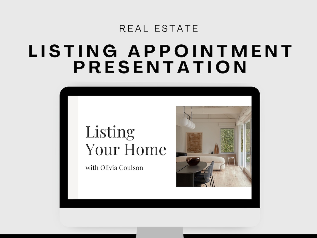 Listing Presentation Slideshow Canva Template | Customizable Neutral ...