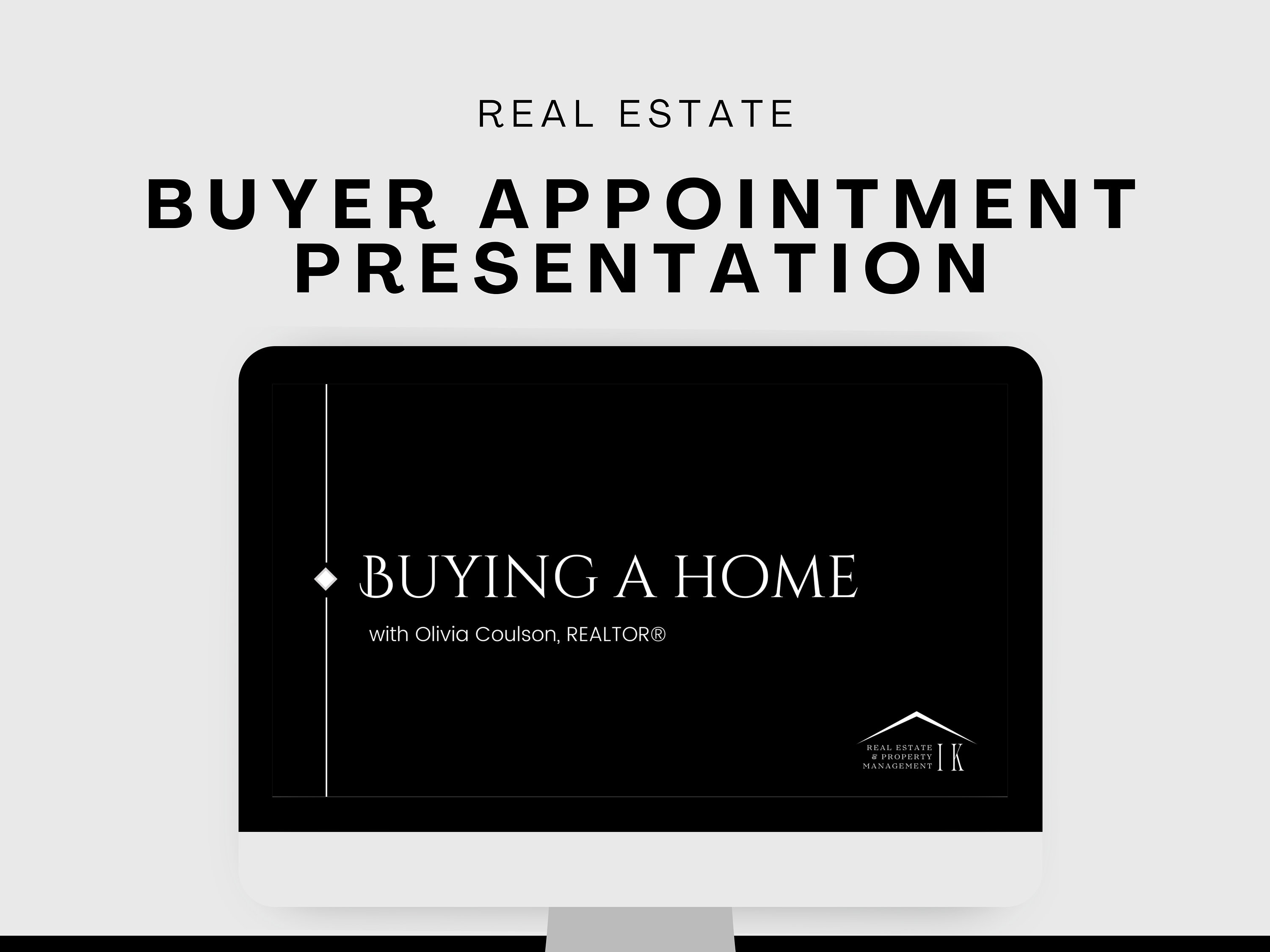 Buyer Presentation Slideshow Canva Template | Customizable Black ...