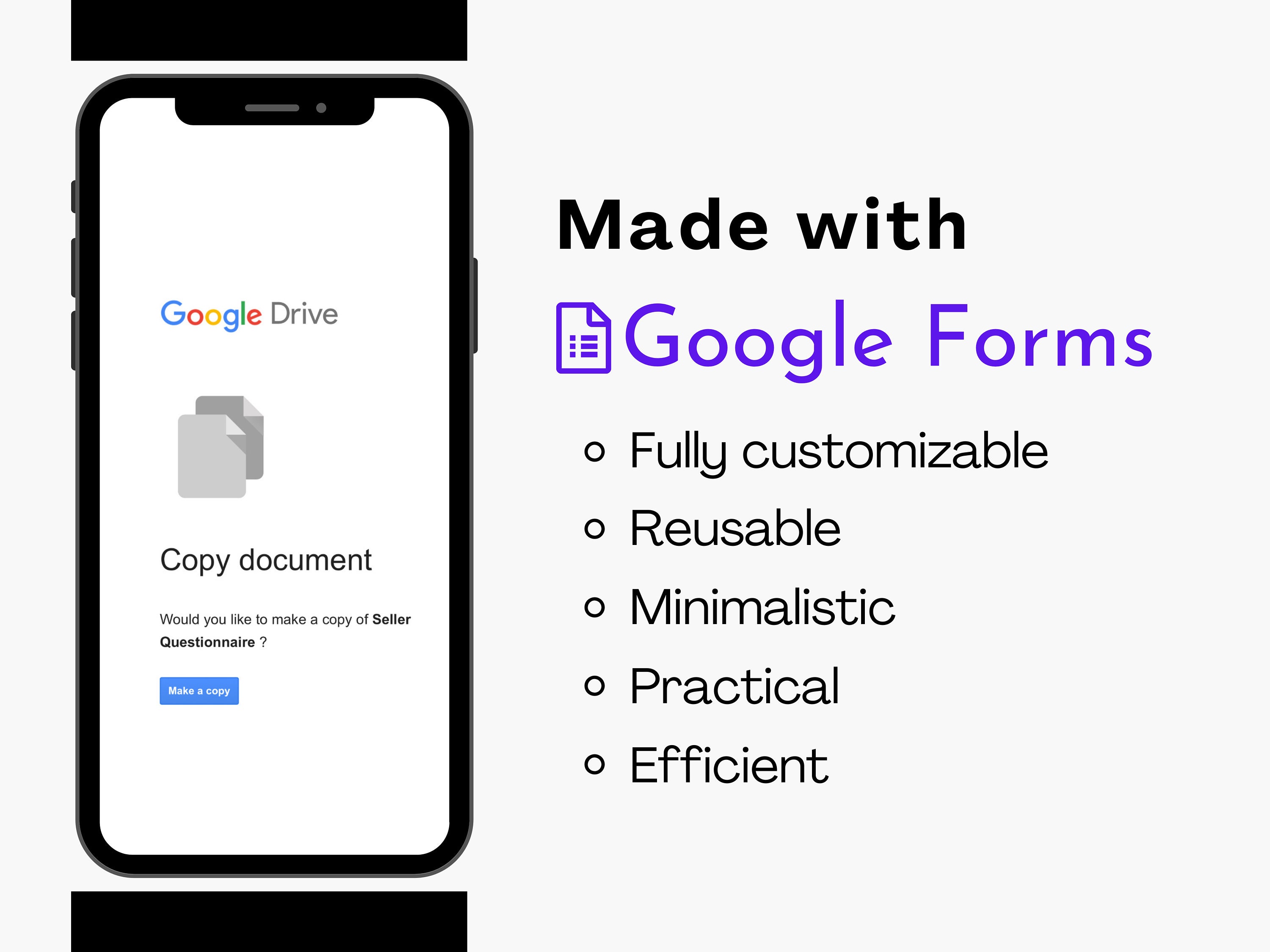 Seller Questionnaire Google Forms Template, Neutral Aesthetic Seller ...