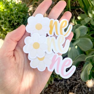 One With Daisy Sticker, Groovy First Birthday Sticker - Etsy