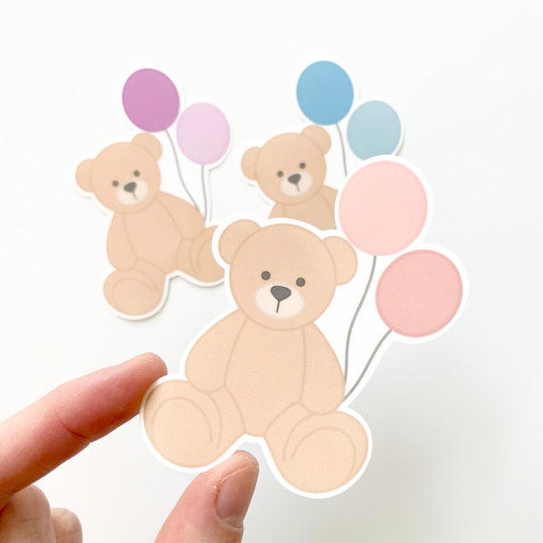 Teddy Bear Stickers - Etsy