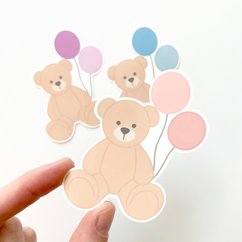 Teddy Bear Stickers - Etsy