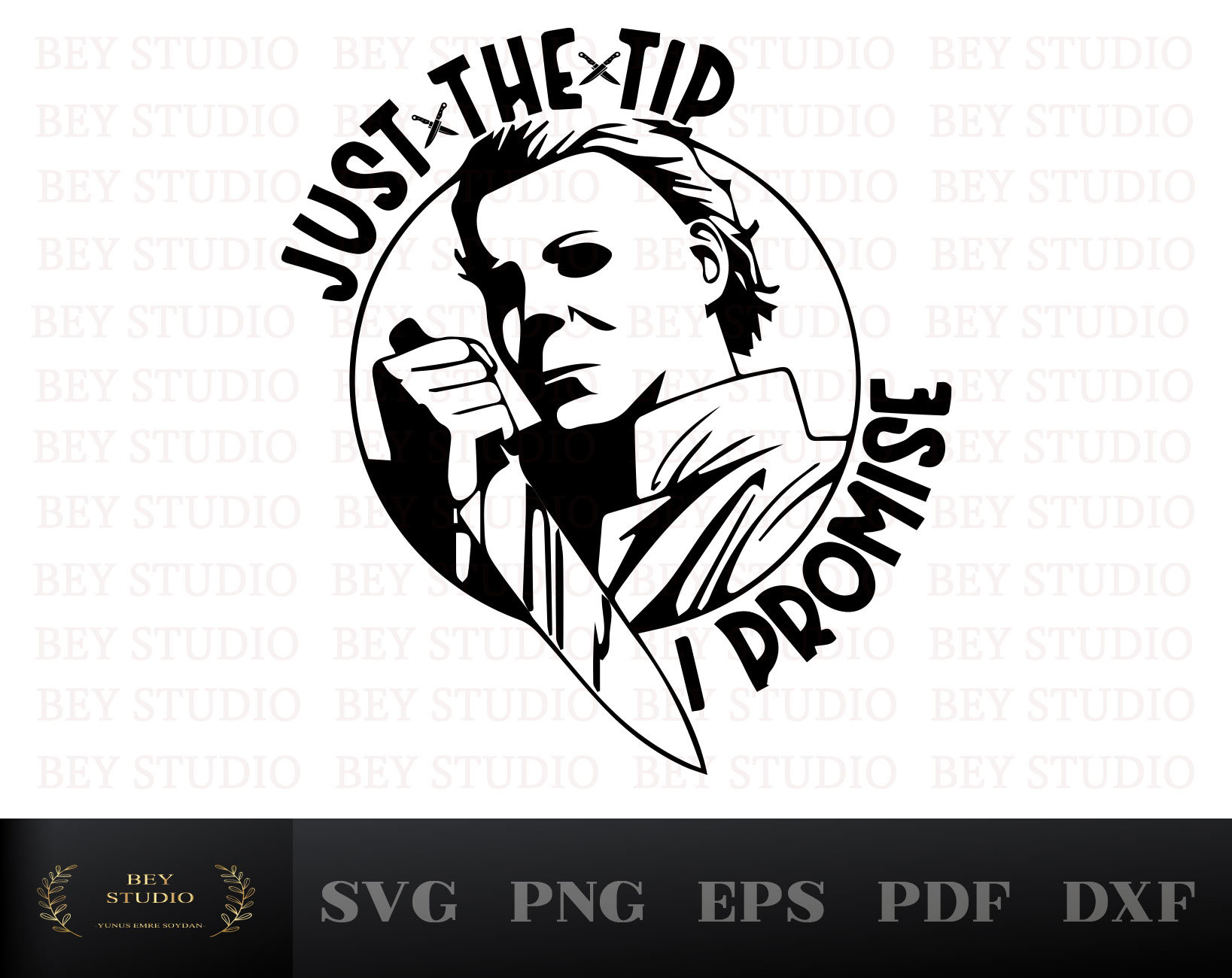 Michael Myers Just the Tip Svg, Horror Movie Svg, Halloween Svg, Png, Halloween Png, Just the ...