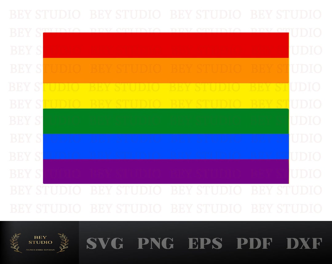 Pride Flag Svg, Six Colors Pride Flag Svg, Pride Flag Clipart , Pride ...