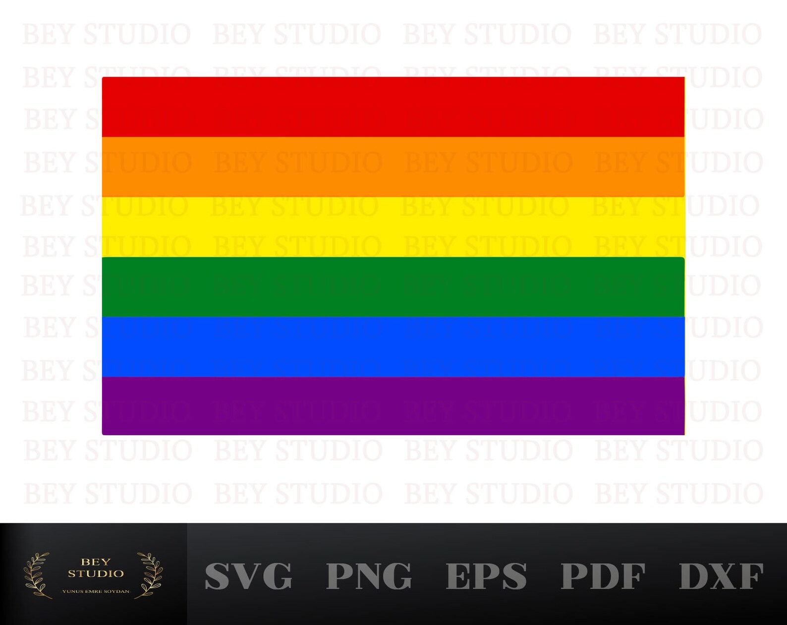 Pride Flag Svg, Six Colors Pride Flag Svg, Pride Flag Clipart , Pride ...