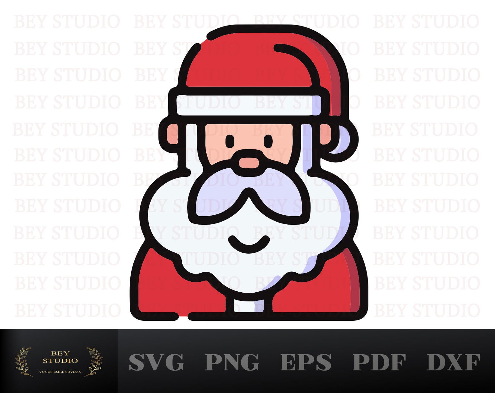 Santa SVG Santa Face SVG Christmas SVG Santa Cut File - Etsy