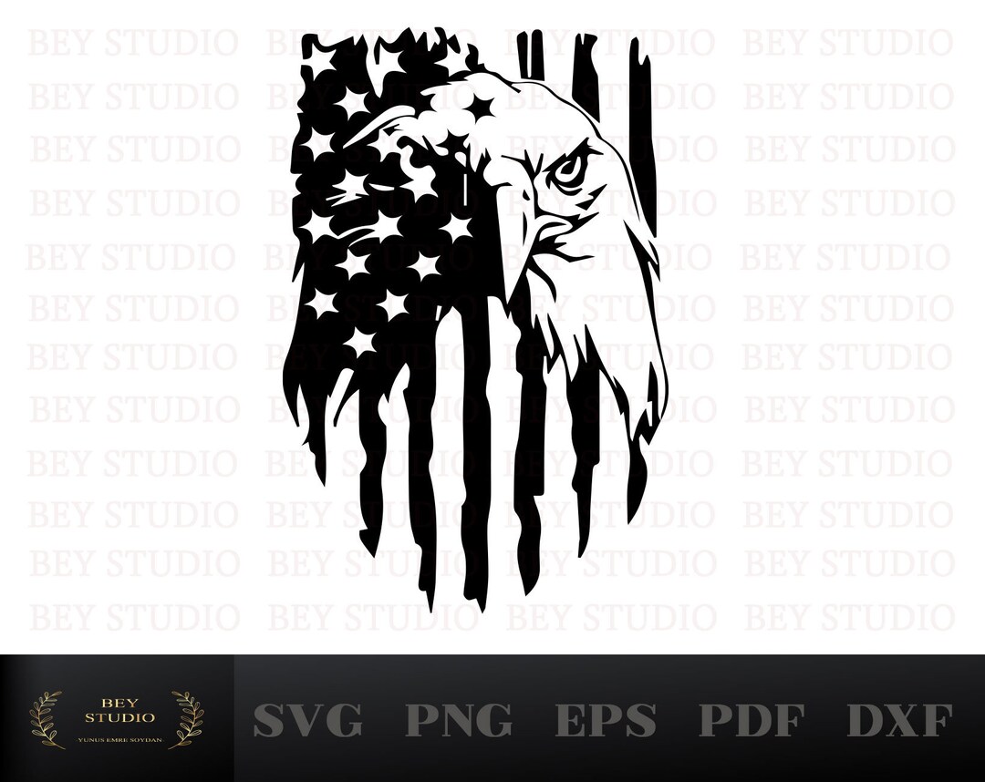 Eagle With American Flag Svg, USA Patriotic Svg, 4th of July, Svg, Png ...