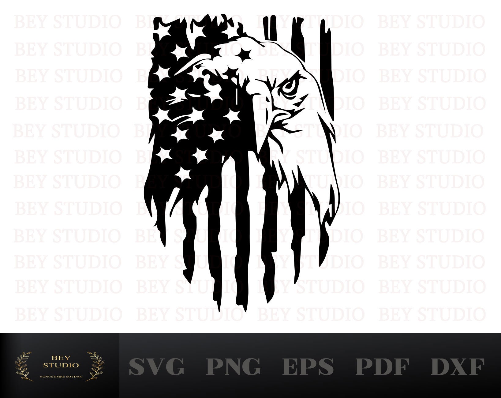 Eagle With American Flag Svg, USA Patriotic Svg, 4th of July, Svg, Png ...