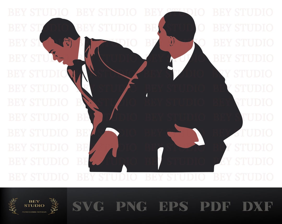 Will Smith Slaps Chris Rock SVG PNG DXF Eps Dfx File, Will Smith Design ...