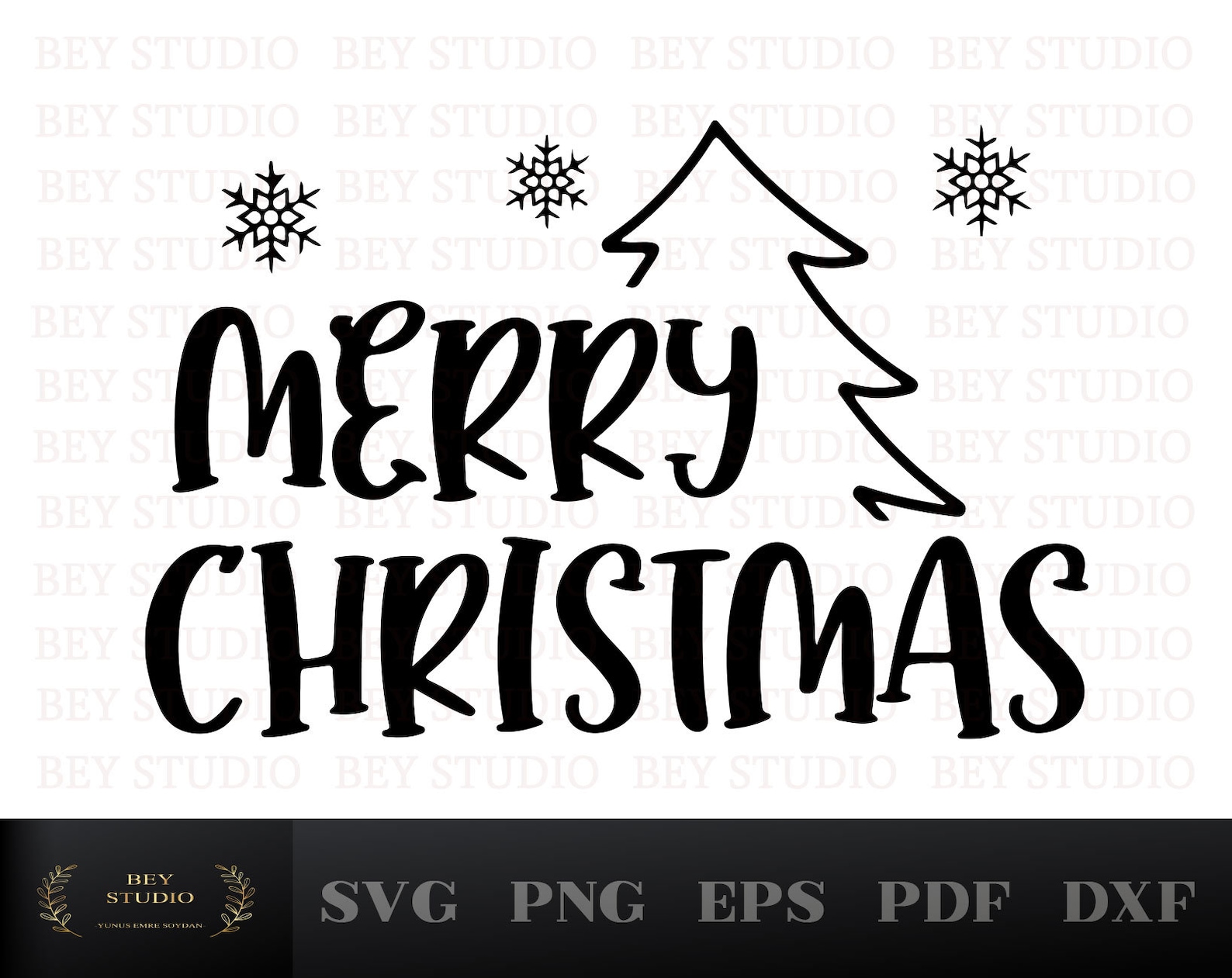 Merry Christmas Svg, Christmas Svg, Christmas Cut File, Dxf File ...