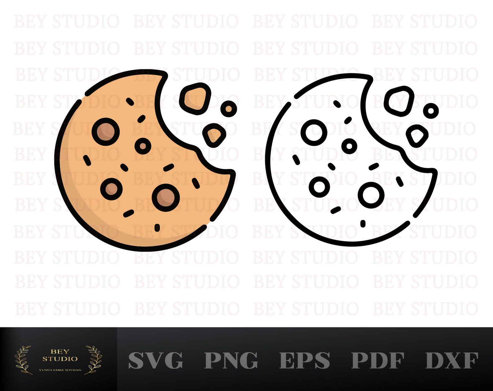 Cookie Vector Svg, Cookie SVG, Quality Designs for Printing Svg, Dxf ...